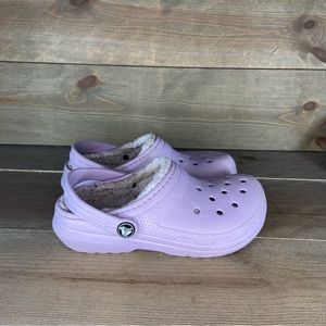 CROCS | Shoes | Crocs Classic Clogs Kids Size C3 Pink Lined Comfort ...
